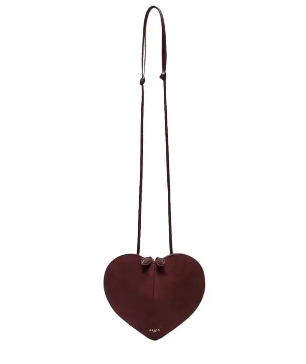 Alaïa Le Coeur Suede Shoulder Bag