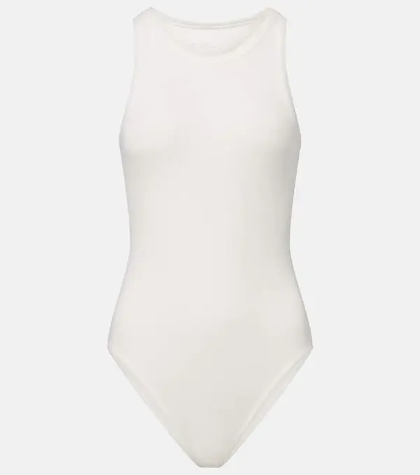 Alaïa Ribbed-knit Bodysuit