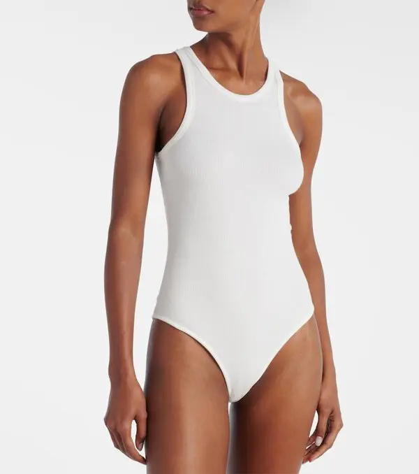 Alaïa Ribbed-knit Bodysuit