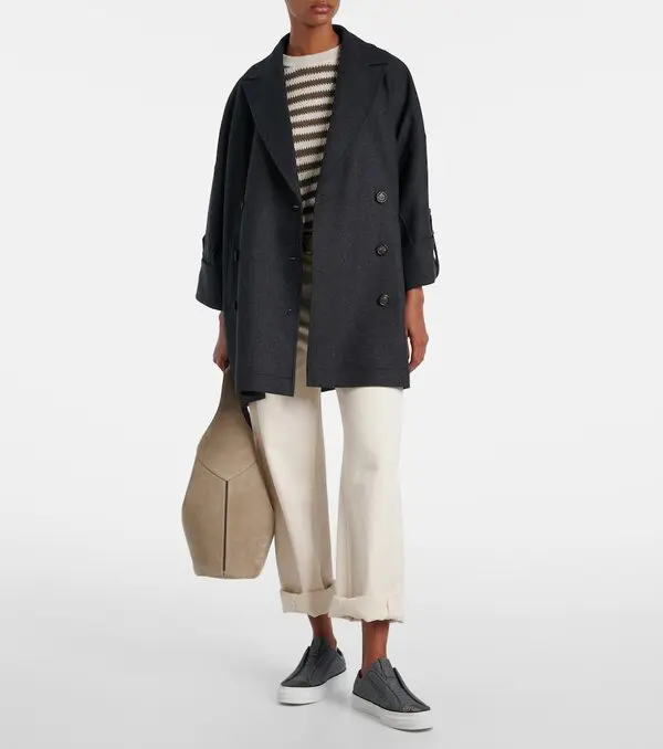 Brunello Cucinelli Low-top Slip-on Sneakers - Grey