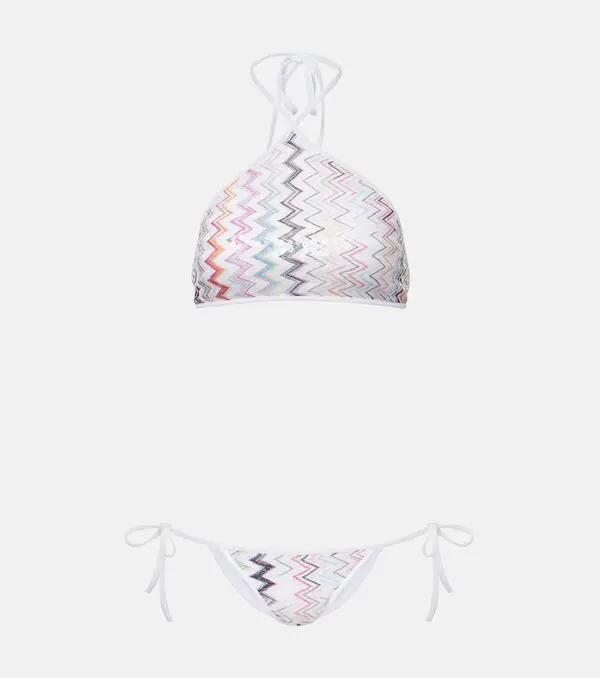 Missoni Zigzag Halterneck Bikini - Multicoloured