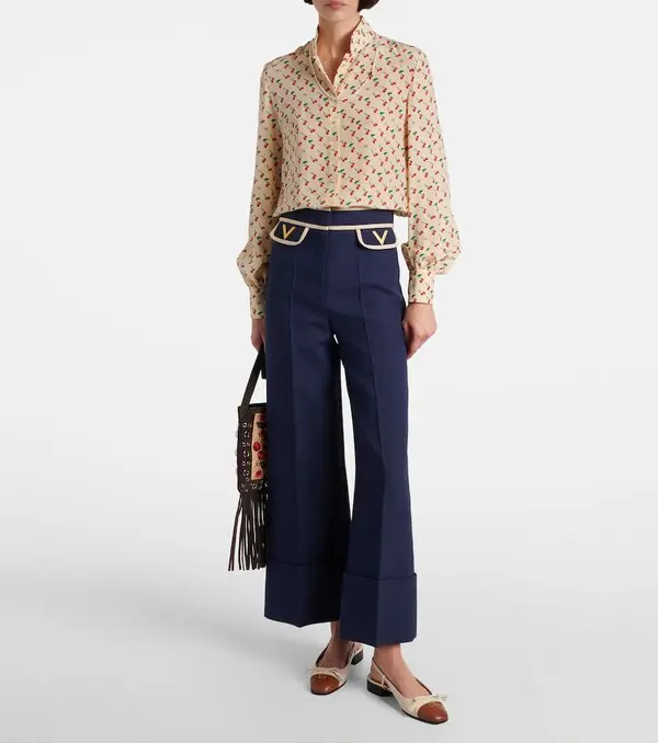 Valentino Garavani Cady Couture Printed Silk Blouse - Multicoloured