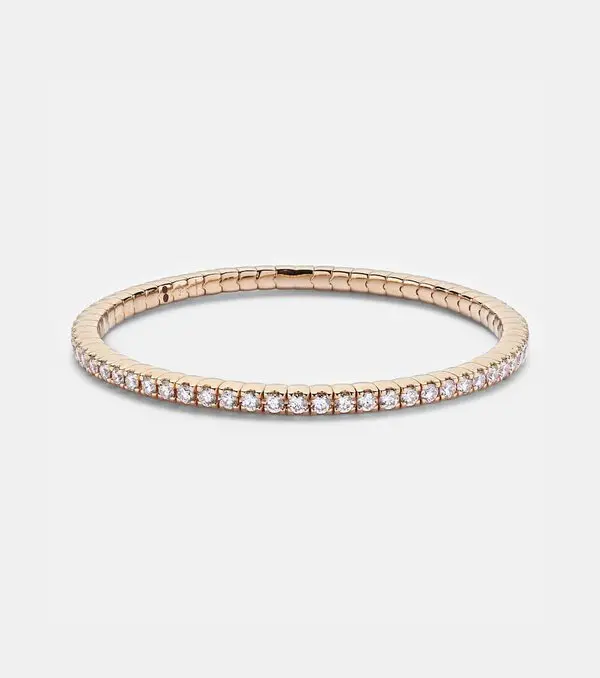 BUCHERER FINE JEWELLERY 18kt Rose Bracelet With Diamonds - Gold