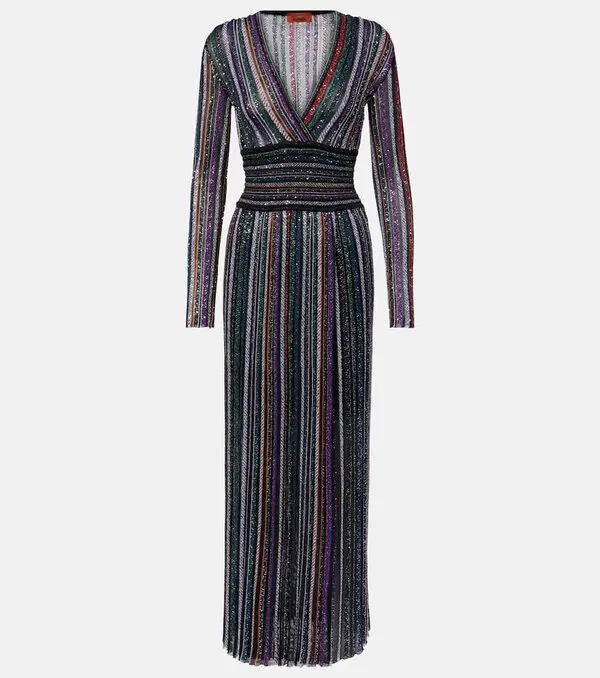 Missoni Sequined Striped Gown - Multicoloured