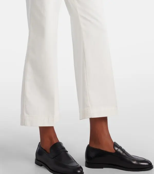 Polo Ralph Lauren Cropped Cotton-blend Chinos - White