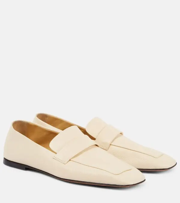 THE ROW Leather Loafers - White