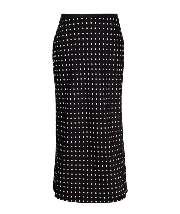 Polo Ralph Lauren Polka-dot Slip Skirt - Black