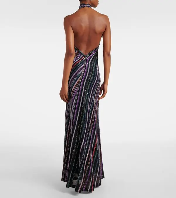 Buy Missoni Sequined Striped Gown - Multicoloured At 20% Off | Editorialist
