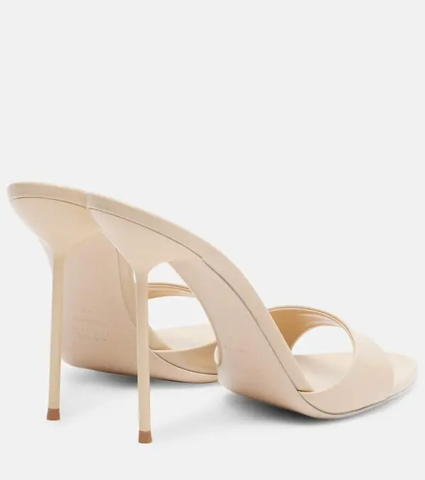 Paris Texas Lidia 105 Patent Leather Mules - Beige