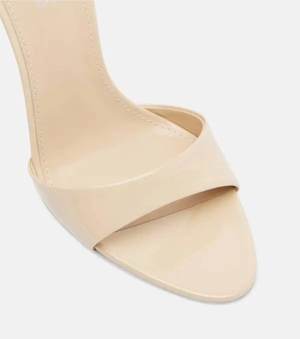 Paris Texas Lidia 105 Patent Leather Mules - Beige