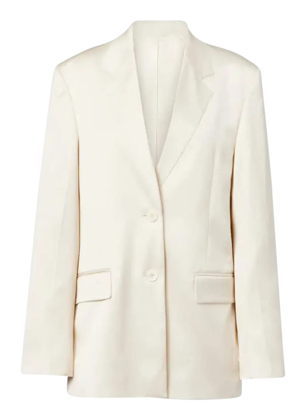 TOTEME Satin Blazer - White