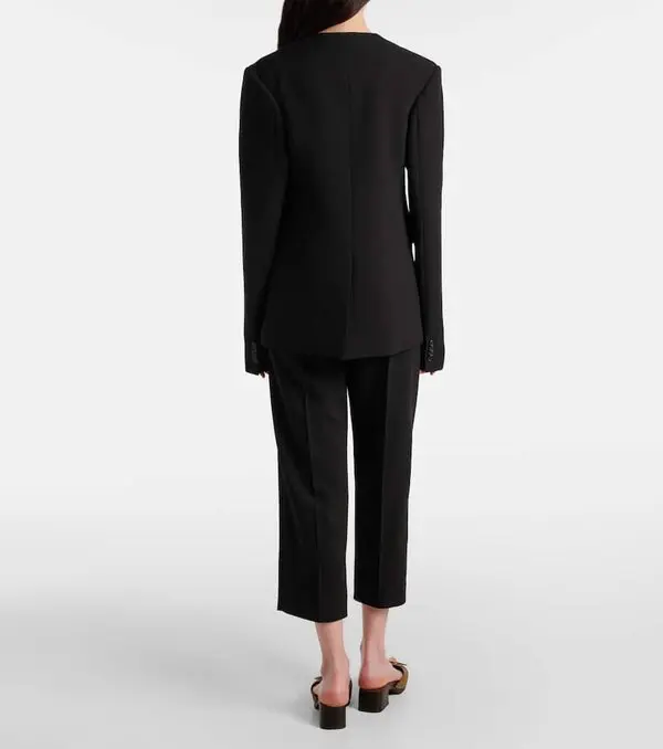 Khaite Jameson Wool-blend Jacket - Black