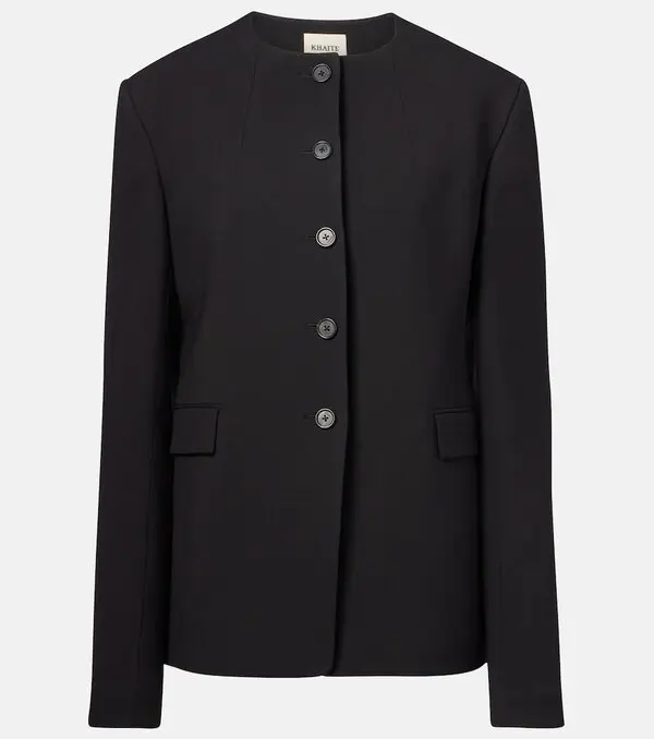 Khaite Jameson Wool-blend Jacket - Black