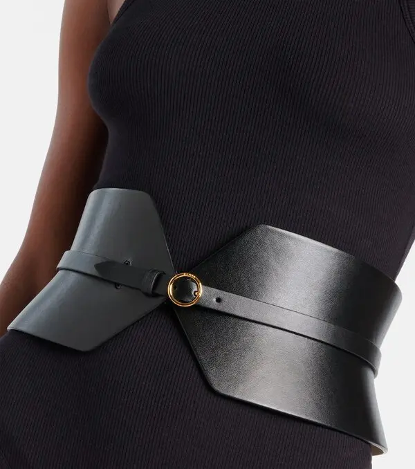 Alaïa Leather Belt - Black