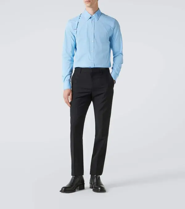 Alexander McQueen Cotton-blend Poplin Shirt