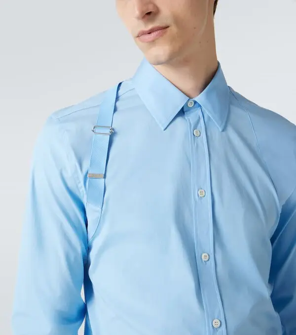 Alexander McQueen Cotton-blend Poplin Shirt