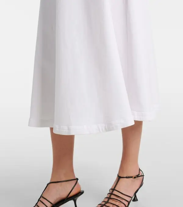 Altuzarra Varda Cotton-blend Midi Skirt - White
