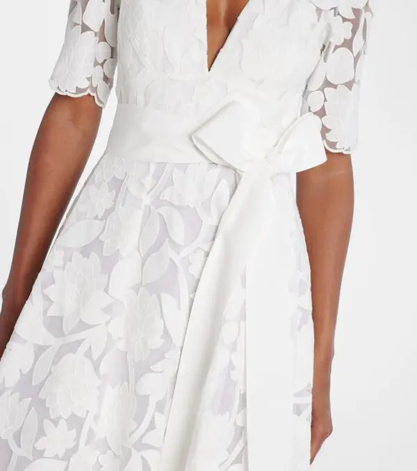 Elie Saab Embroidered Floral Gown