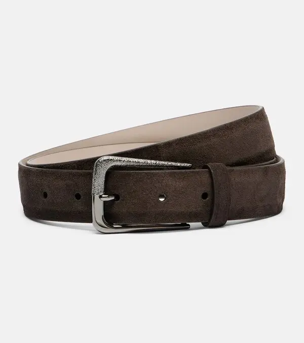 Brunello Cucinelli Suede Belt - Brown