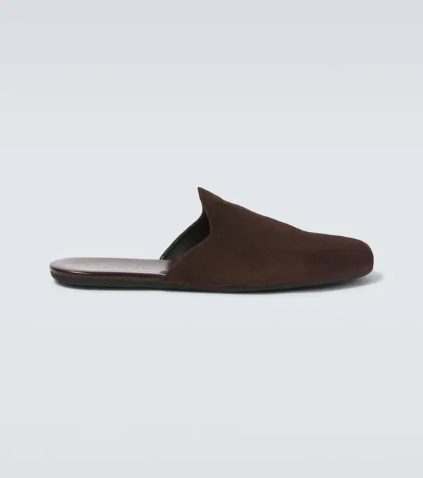 Prada Suede Mules - Brown