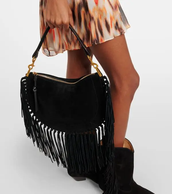 Isabel Marant Oskan Soft Small Suede Shoulder Bag
