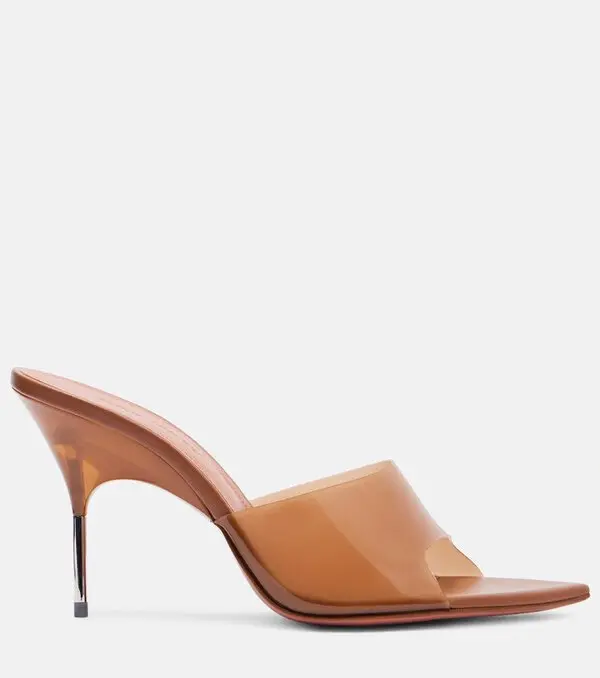 Amina Muaddi Bianca 95 Mules