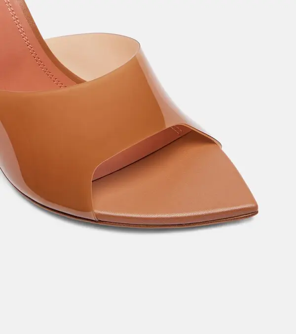 Amina Muaddi Bianca 95 Mules