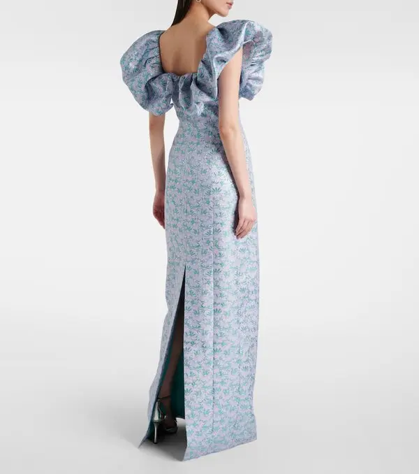MARKARIAN Rowan Floral Brocade Gown