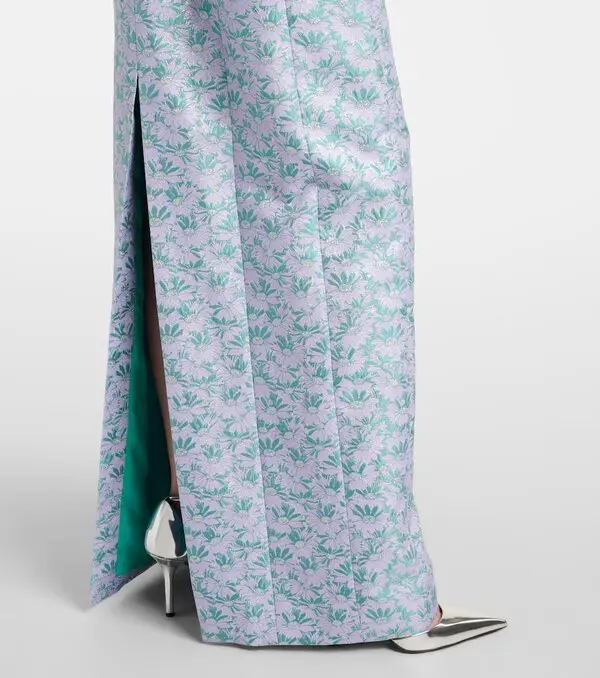 MARKARIAN Rowan Floral Brocade Gown