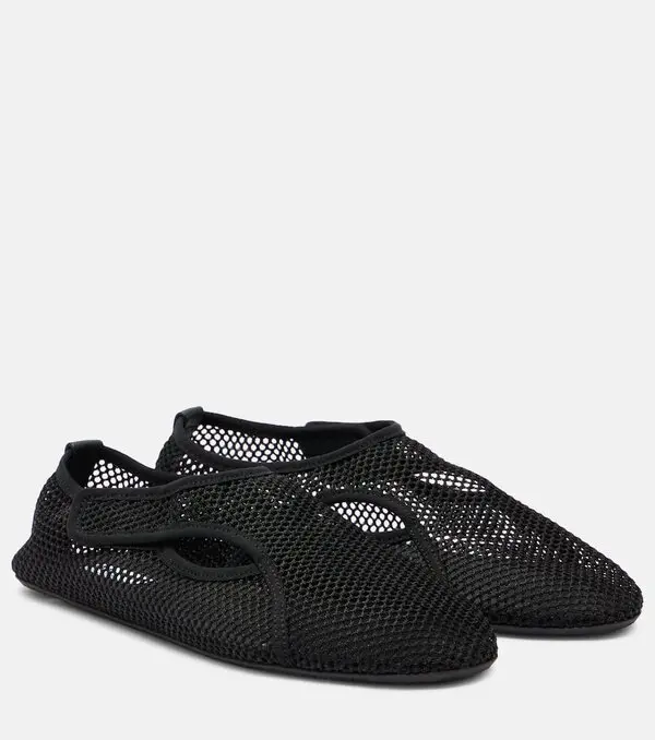 Alaïa Fishnet Slip-on Shoes