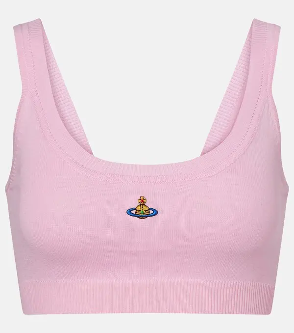 VIVIENNE WESTWOOD Bea Cotton And Cashmere Bra Top - Pink