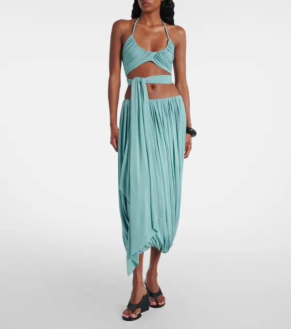 Alaïa Draped Halterneck Top
