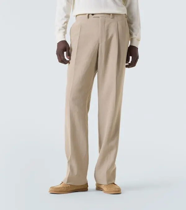 SAMAN AMEL Suit Pants - Beige
