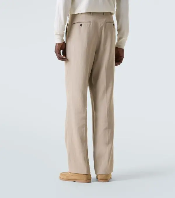 SAMAN AMEL Suit Pants - Beige