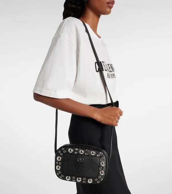 Valentino Garavani Nellcôte Leather Crossbody Bag
