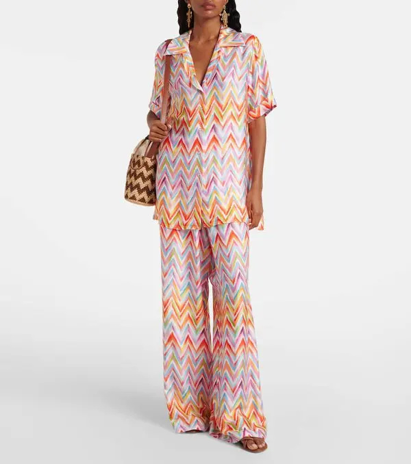 Missoni Zigzag Wide-leg Pants