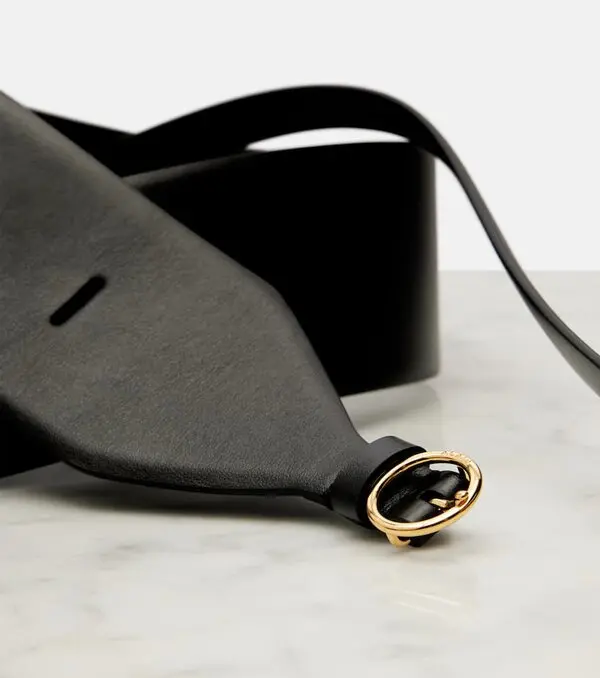 Alaïa Double Large Leather Belt - Black