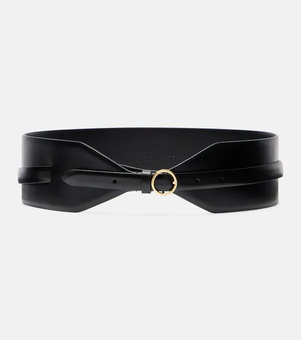 Alaïa Double Large Leather Belt - Black