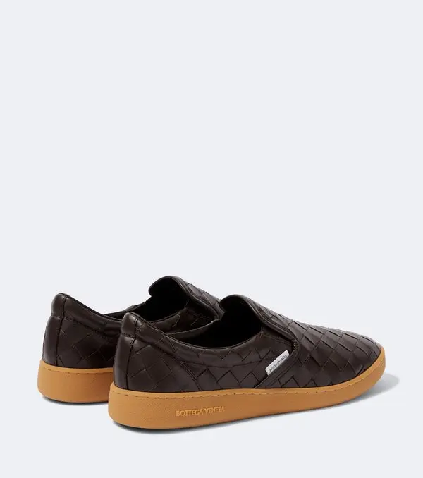 Bottega Veneta Sawyer Intrecciato Leather Slip-on Shoes - Brown