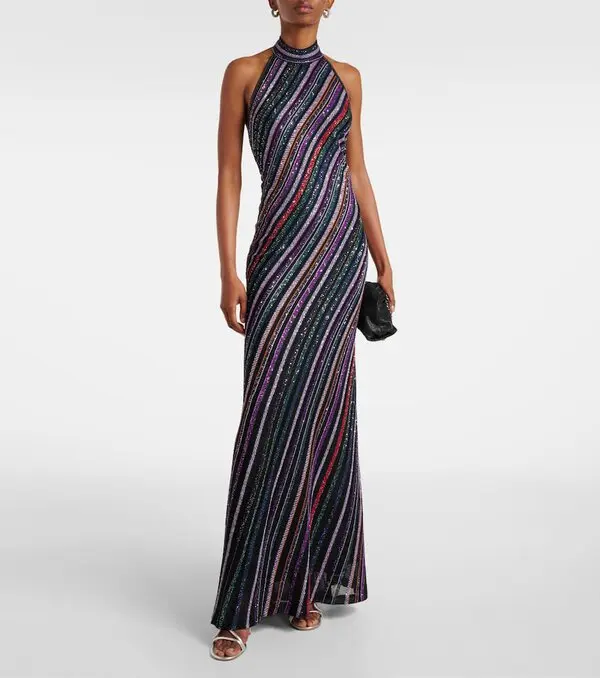 Missoni Sequined Striped Gown