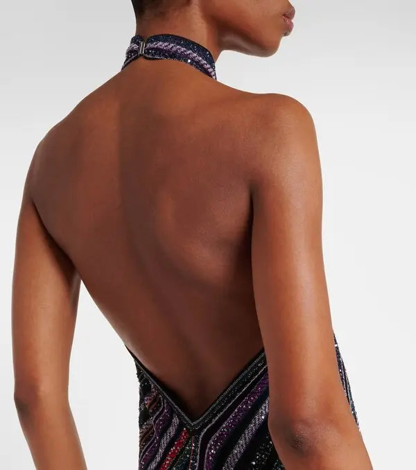 Missoni Sequined Striped Gown