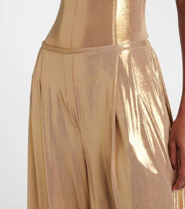 Norma Kamali High-rise Wide-leg Pants