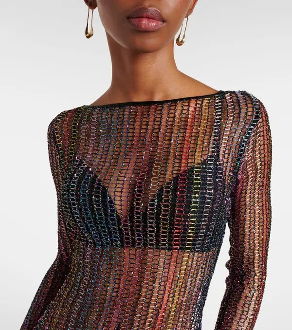 Missoni Sheer Open-back Maxi Dress
