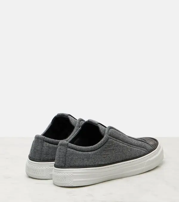 Brunello Cucinelli Low-top Slip-on Sneakers