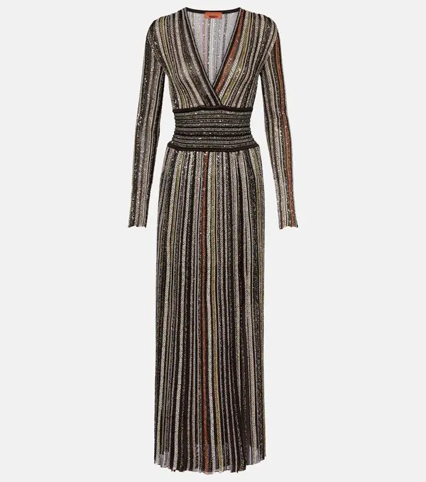 Missoni Sequined Striped Gown - Multicoloured