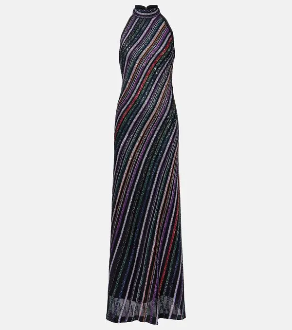 Missoni Sequined Striped Gown - Multicoloured