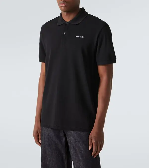 Alexander McQueen Logo Cotton Polo Shirt
