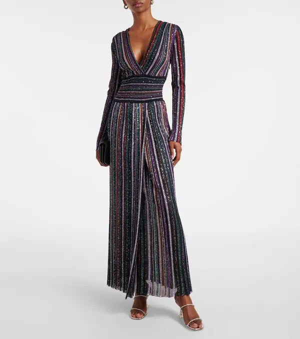 Missoni Sequined Striped Gown