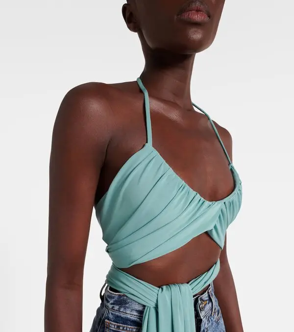 Alaïa Draped Halterneck Top