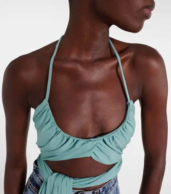 Alaïa Draped Halterneck Top